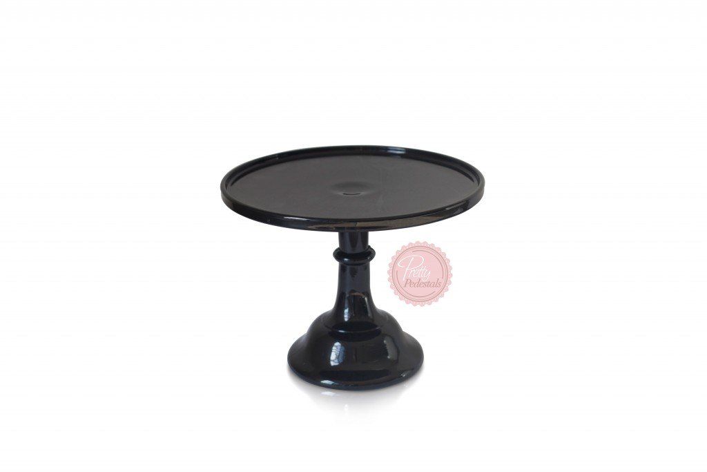 Black Classic Cake Stand Medium - The Pretty Table