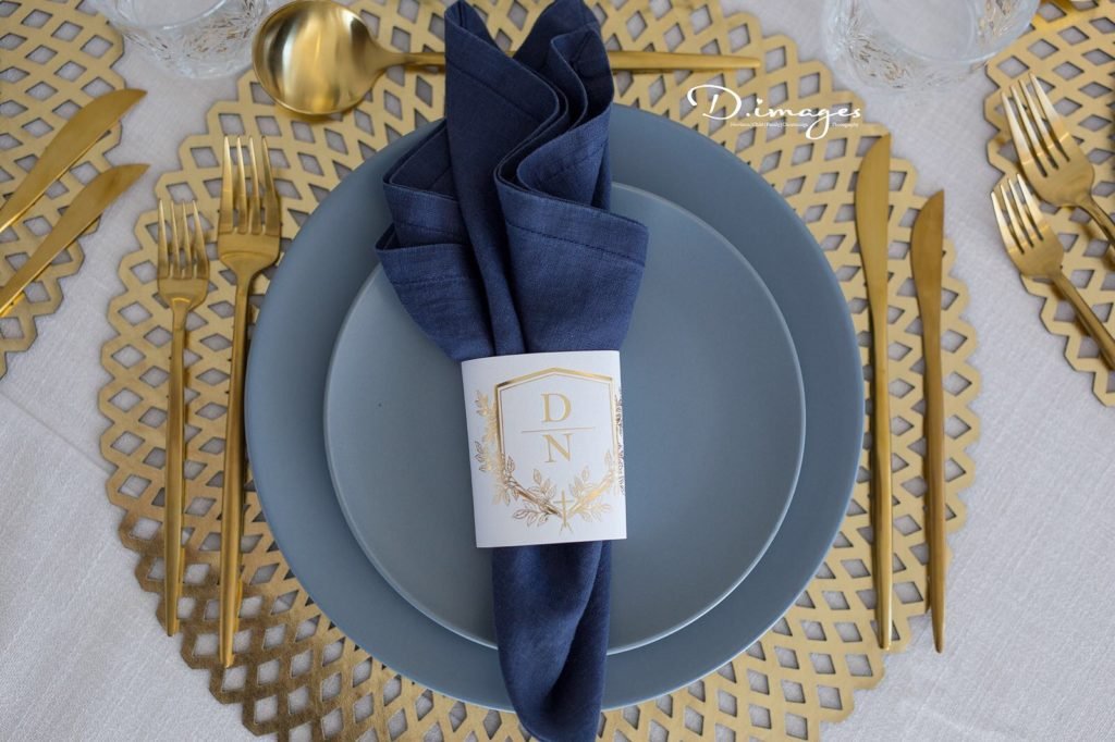 Slate Blue Dinnerware Hire - The Pretty Table - Event Hire