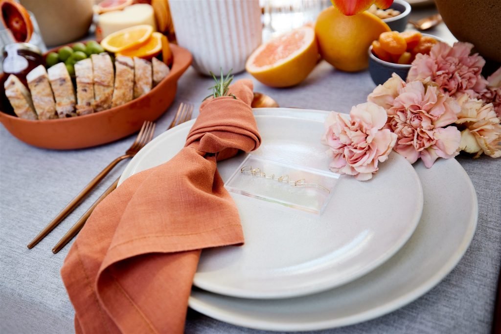 Terracotta Napkin Hire - The Pretty Table - Table Linen Hire