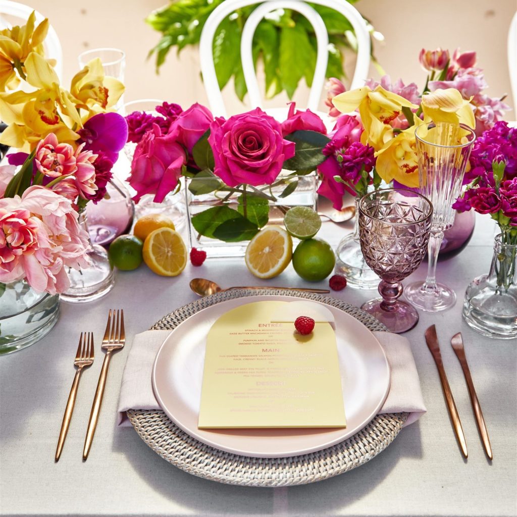 Plum Vase Hire - The Pretty Table - Table Decor Hire