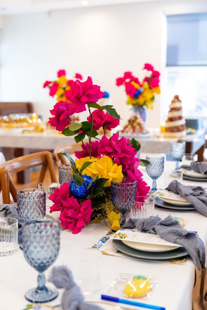 Blue Glassware Hire - The Pretty Table - Sydney Event Hire