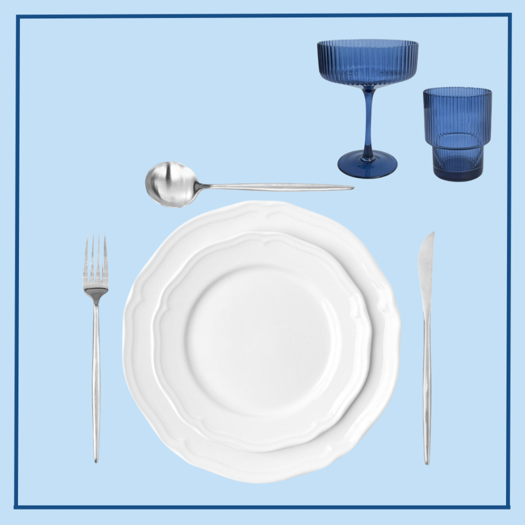 Hamptons Tableware Hire - The Pretty Table