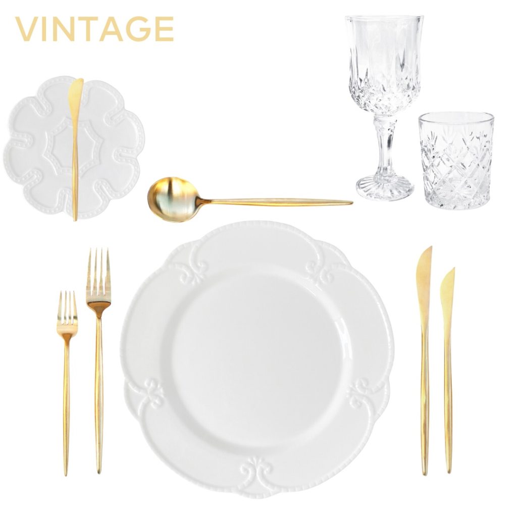 Wedding Tableware Hire- The Pretty Table - Tableware Hire